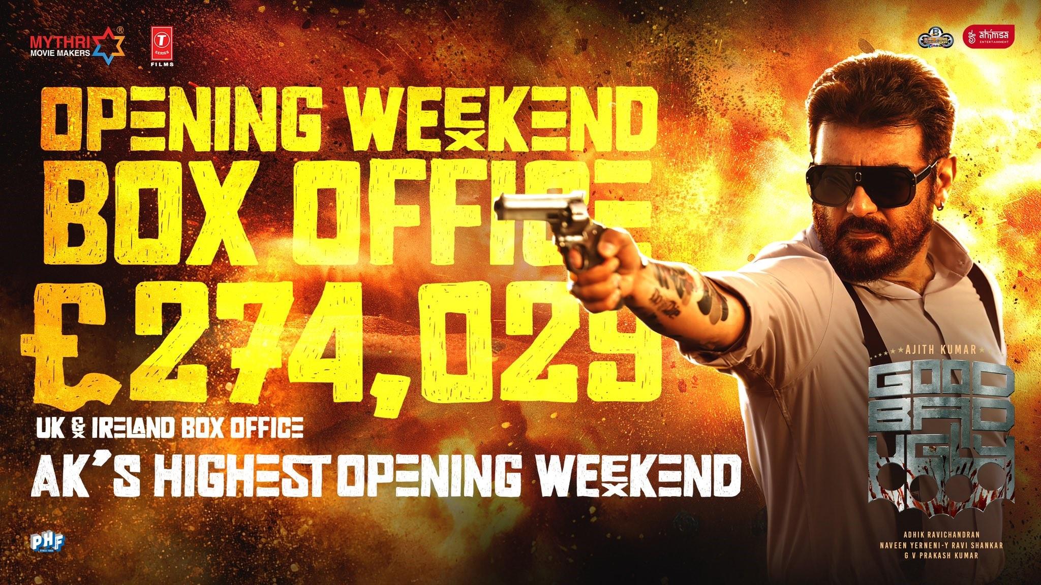 Good Bad Ugly Ajith's top box-office opener in UK! Kids-friendly version now in theaters! Tamil ...